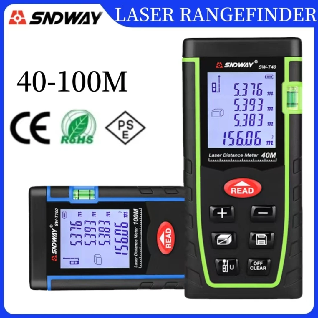 SNDWAY-SW-T40-SW-T60-SW-T80-SW-T100-Mini-Digital-Rangefinder-Laser-Rangefinder-Professional ...