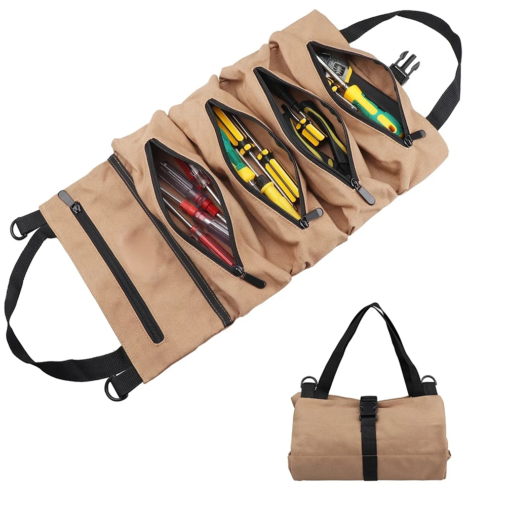 Multifunctional Tool Bag Case Waterproof Oxford Canvas Folding Wrench ...