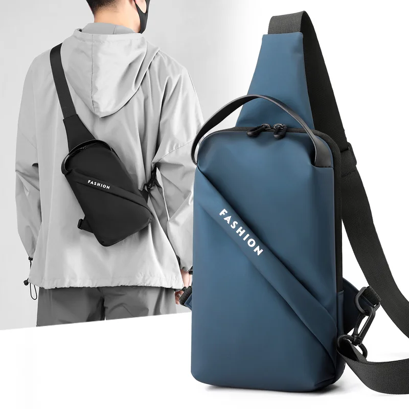 Waterproof-Men-s-Chest-Bags-Casual-Shoulder-Bag-Nylon-Waist-Packs-Sling ...