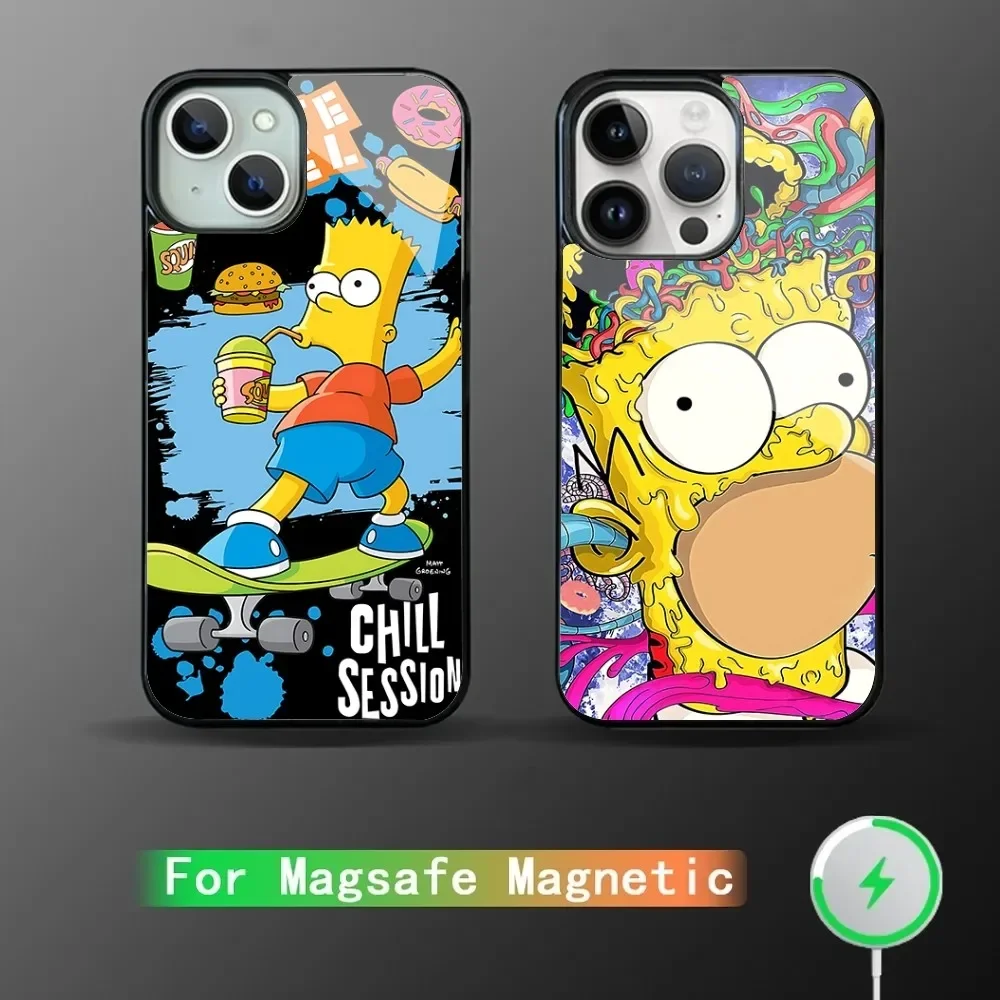 Funny-Homer-S-Simpson-Phone-Case-Strong-Magnetic-For-IPhone-Pro-Max-11 ...