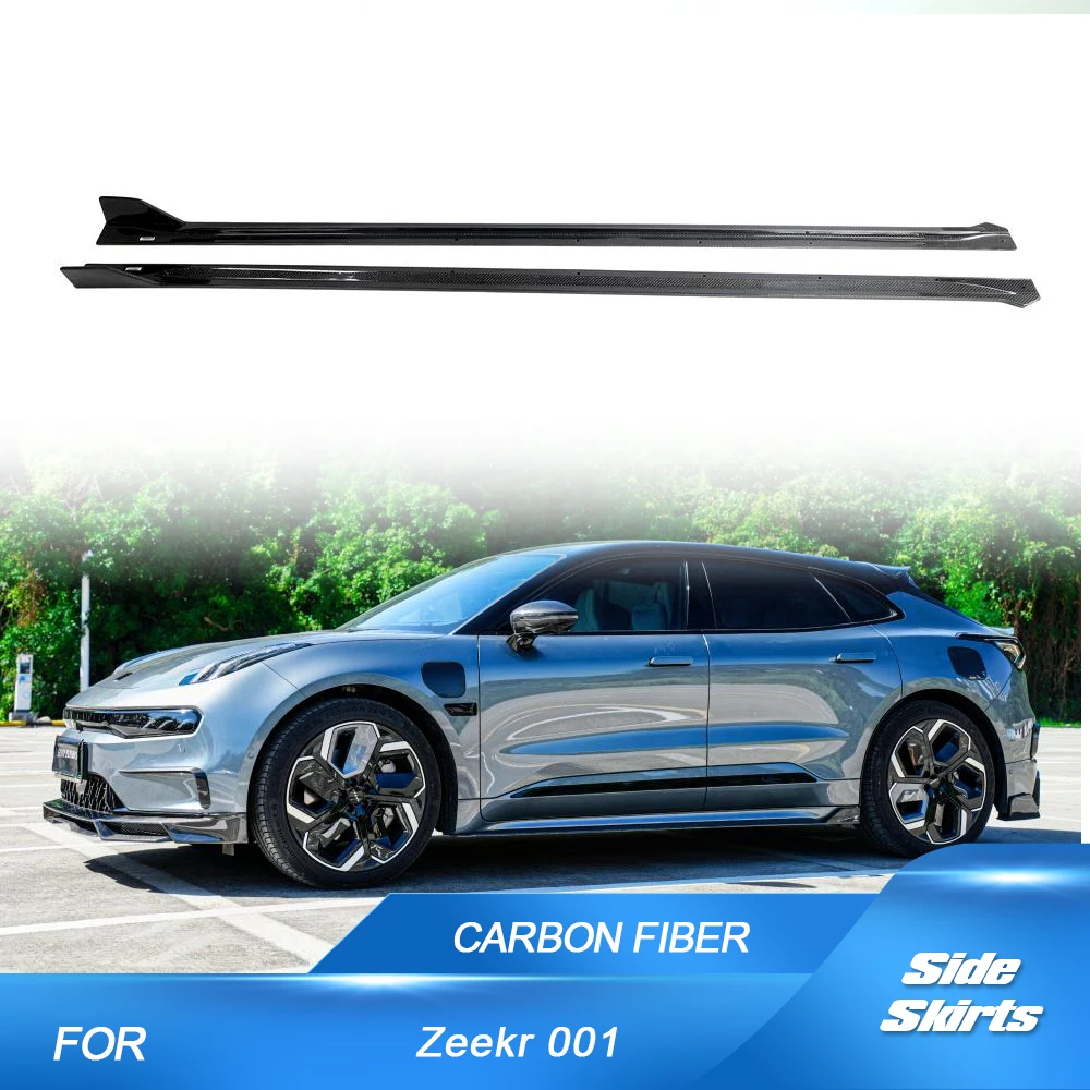 Carbon-Fiber-Car-Side-Skirts-For-Geely-Zeekr-001-2021-2024-Car-Side ...
