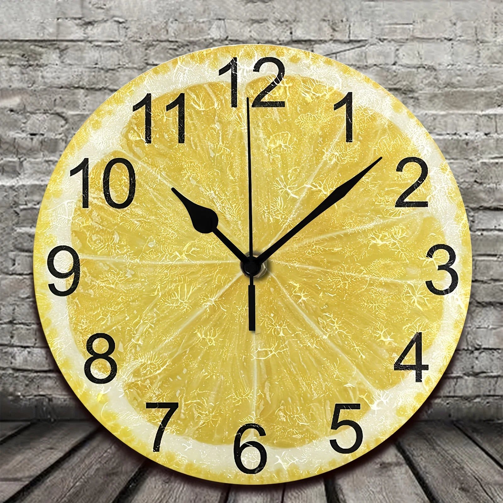 Modern-Hanging-Wall-Clock-Slice-Ripe-Lemon-Citrus-Fruit-Clocks-With ...