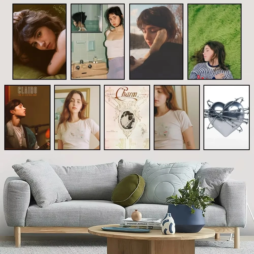 Singer C-Clairo Charm P Poster Home Bar Coffee House Decor Aesthetic ...