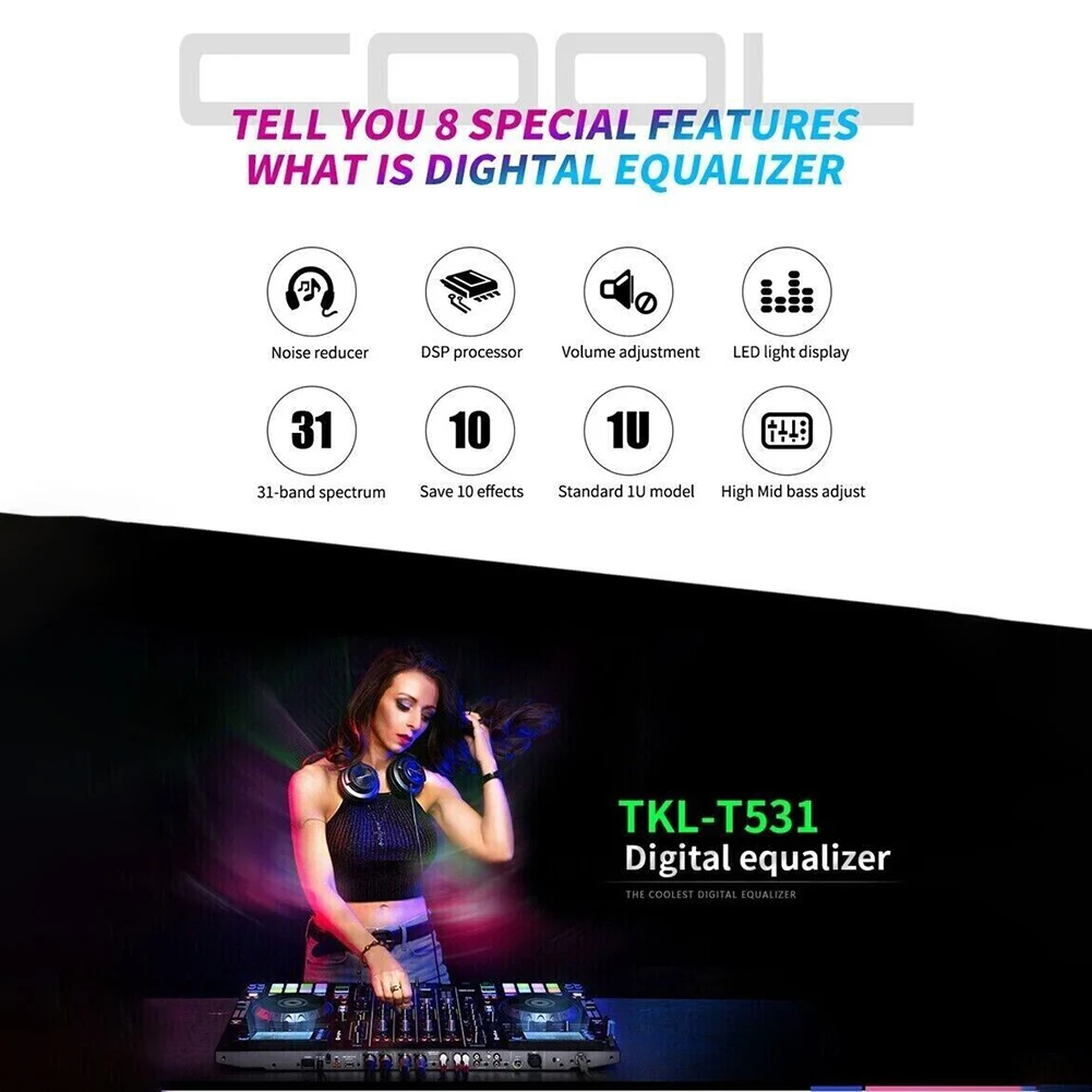Audio Equalizer Buy 31-Band Digital Equalizer, Stereo Graphic Equalizer ...
