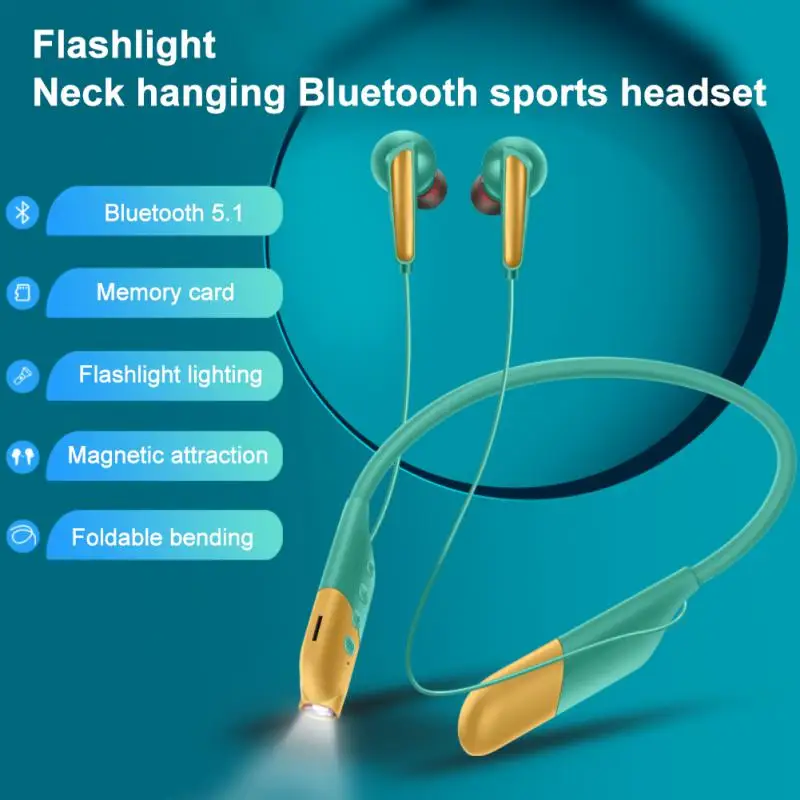 AKZ-R11-Hanging-Neck-Headset-Sports-Wireless-Bluetooth-Earphone ...