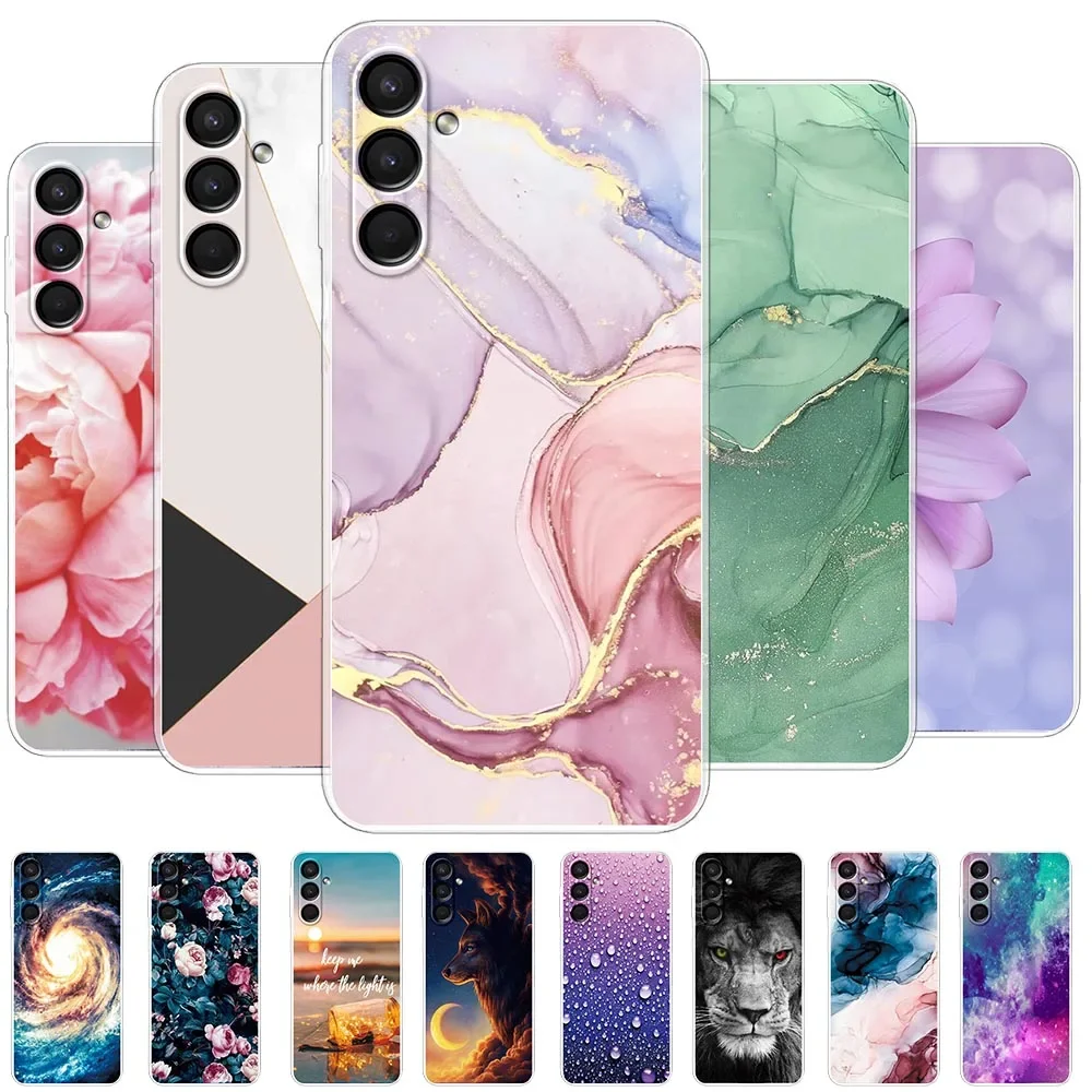 For Samsung Galaxy A24 4G Case For SamsungA24 A 24 Marble Clear Soft ...
