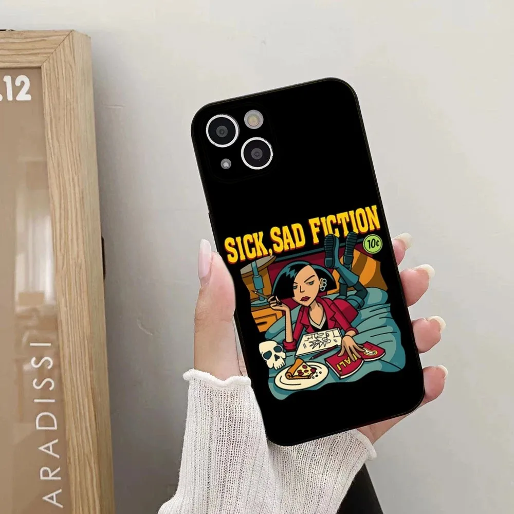 Cartoon D-Daria Silicone Soft Phone Case for iPhone 13 (Z6)