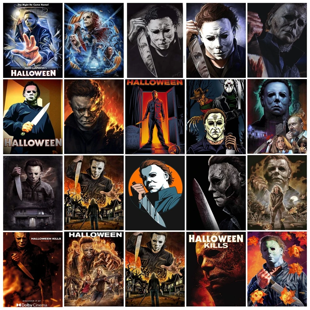 Classic-Horror-Movie-Halloween-Kills-5D-Diamond-Painting-Michael-Myers ...