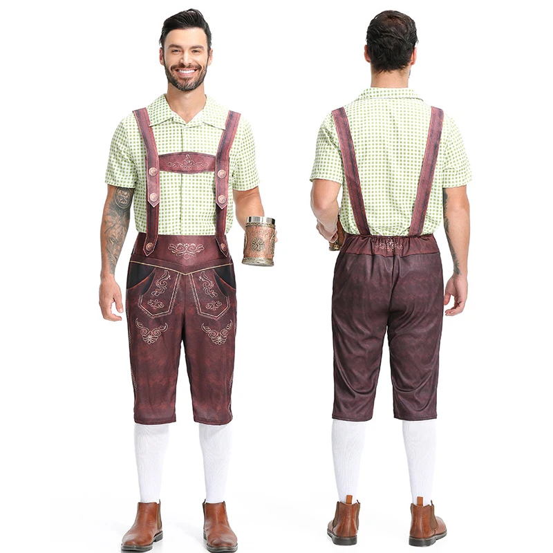 NEW Guy Carnival Oktoberfest Costume Colorful Alpen Parade Pubs Waiter ...