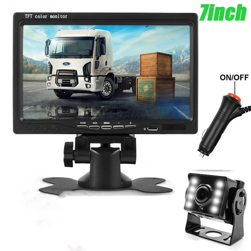 Car-Rear-View-Camera-For-Truck-Parking-7-HD-Monitor-Trailer-9-36V-LED ...