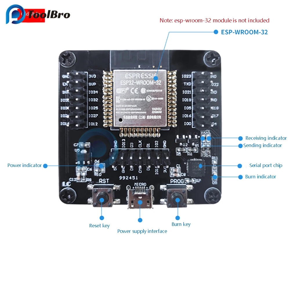 ESP8266-ESP-WROOM-32-Development-Board-Test-ESP32-Burning-Fixture-Tool ...
