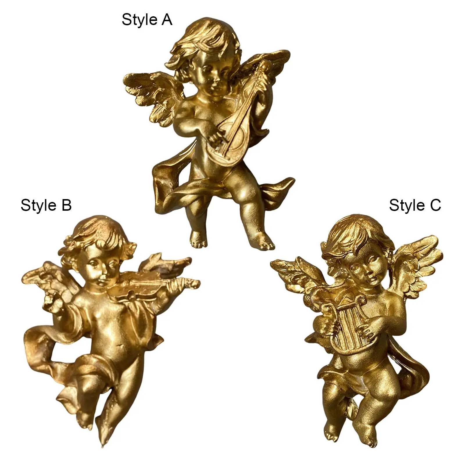 Gold Cherub Figurine
