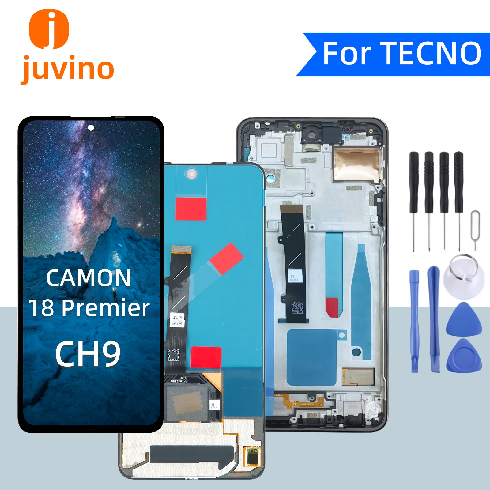Juvino-Original-OEM-LCD-Display-For-TECNO-CAMON-18-Premier-LCD-CH9 ...