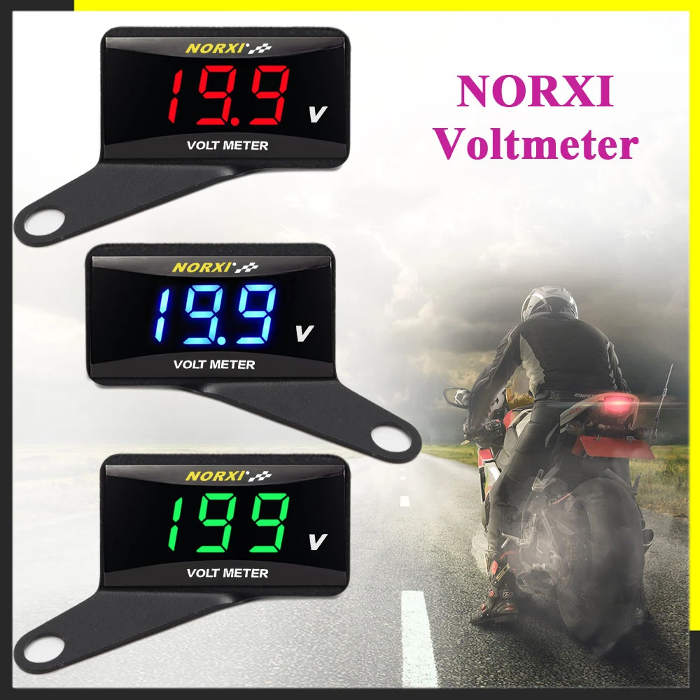 Digital Motorcycle Voltage Meter | Motorcycle Digital Volt Meter ...