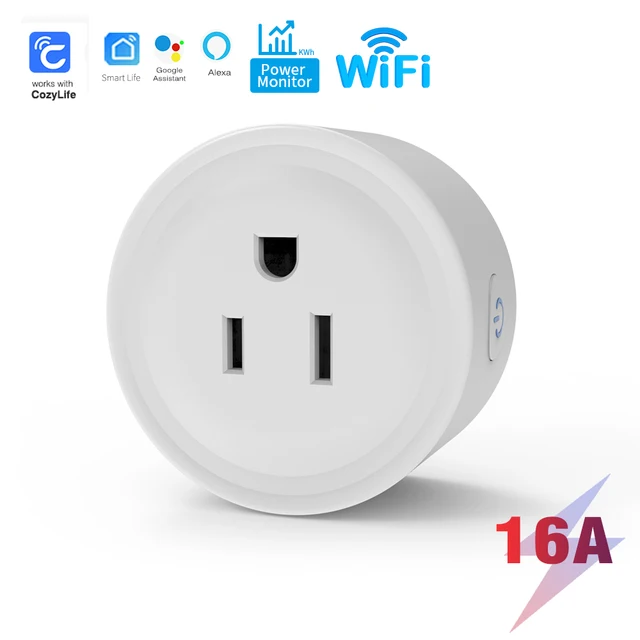 SIXWGH Tuya Smart Socket WIFI 16A/20A EU US UK AU Plug With Monitoring ...