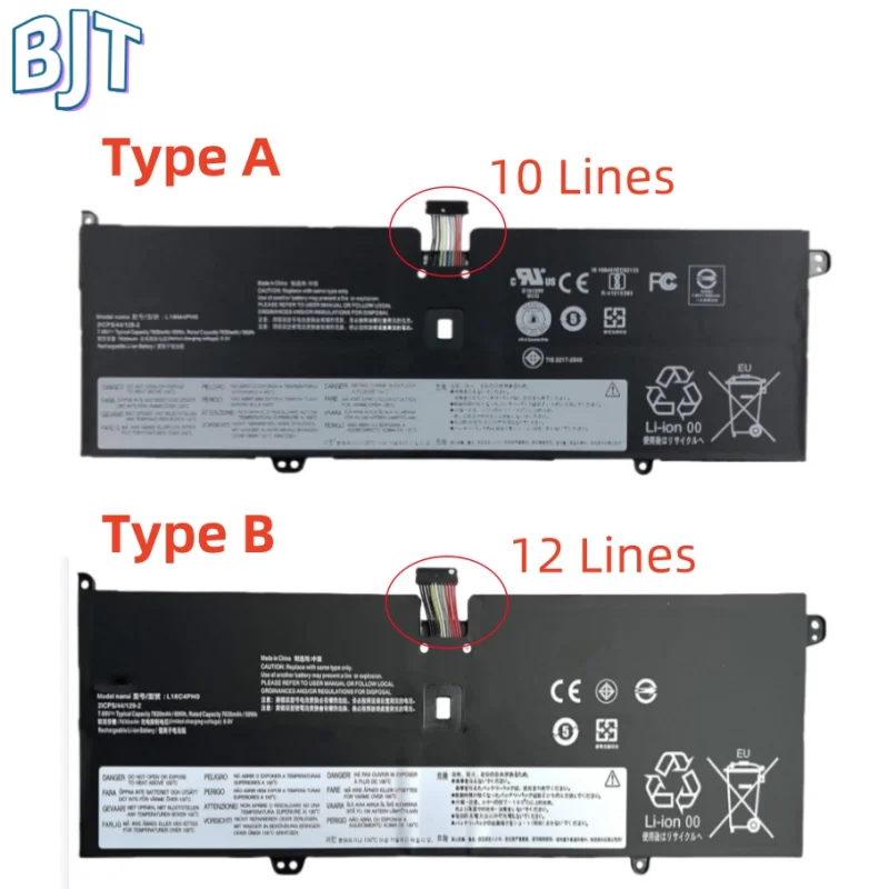 7.68V 60Wh New L18M4PH0 L18C4PH0 Laptop Battery For Lenovo Yoga C940 ...