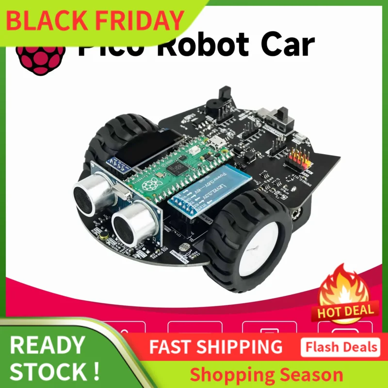 Raspberry-Pi-Pico-Robot-Car-Kit-Programmable-Car-Support-MicroPython ...