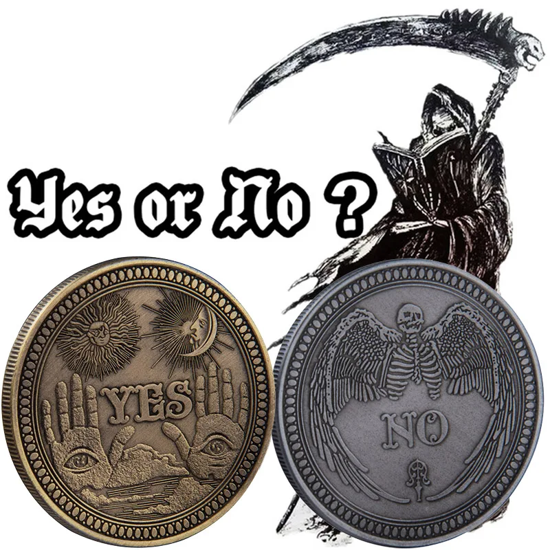 Commemorative Coin Yes Prediction Decision Coin Souvenir Coin Yes Commemorative Coin Yes Prediction Decision Coin Souvenir Coin Yes