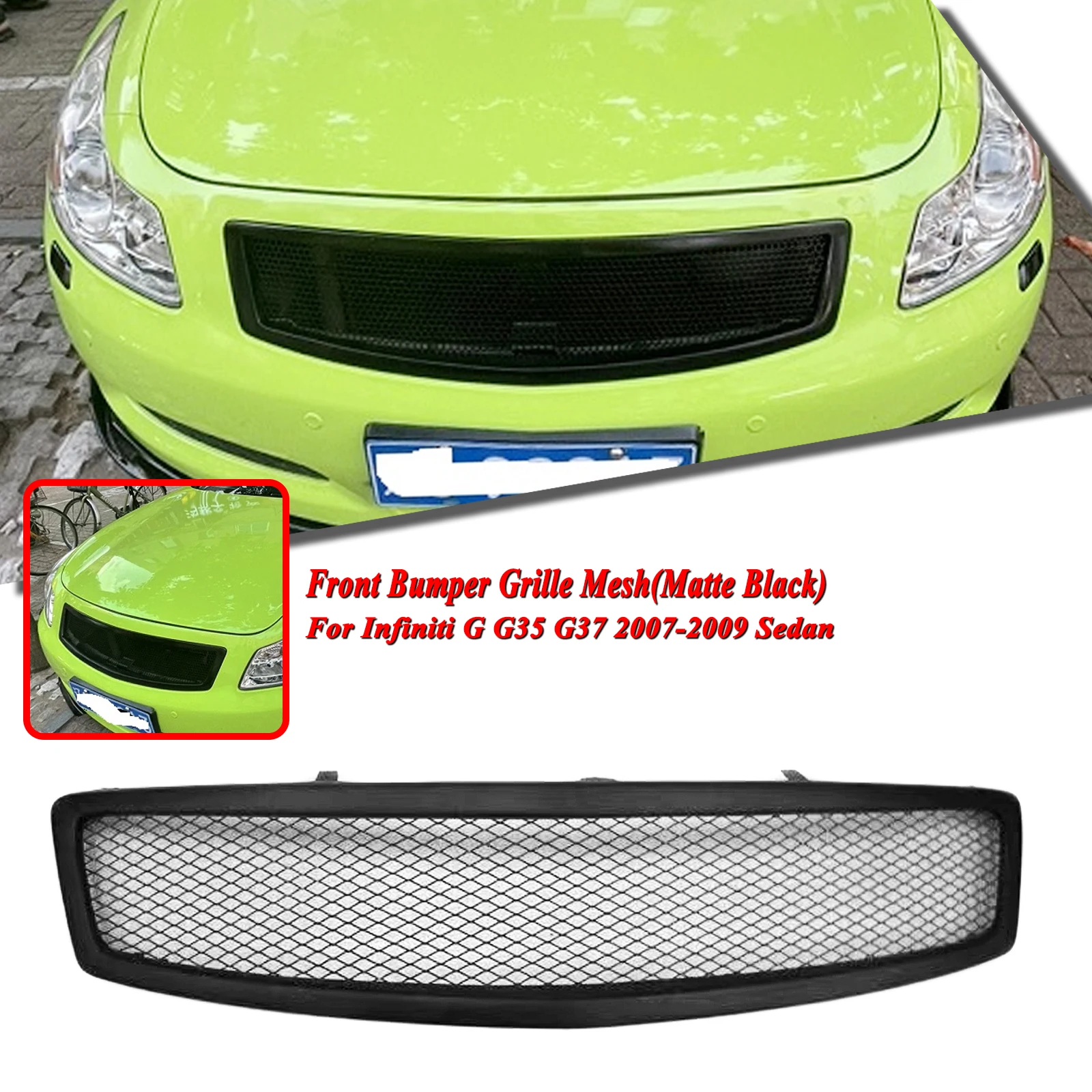 Front-Grill-Grille-For-Infiniti-G-G35-G37-2007-2009-Sedan-4-Door ...
