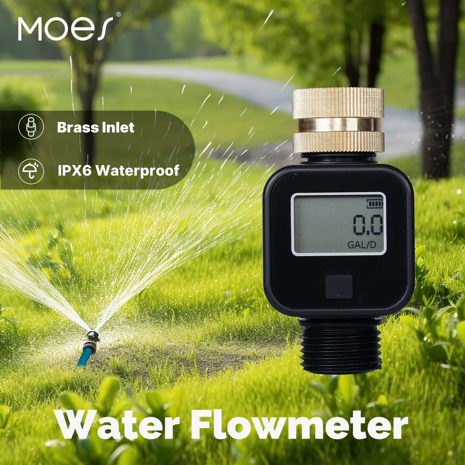 MOES-Digital-Water-Flow-Meter-Brass-Inlet-IPX6-Waterproof-High-Accuracy ...