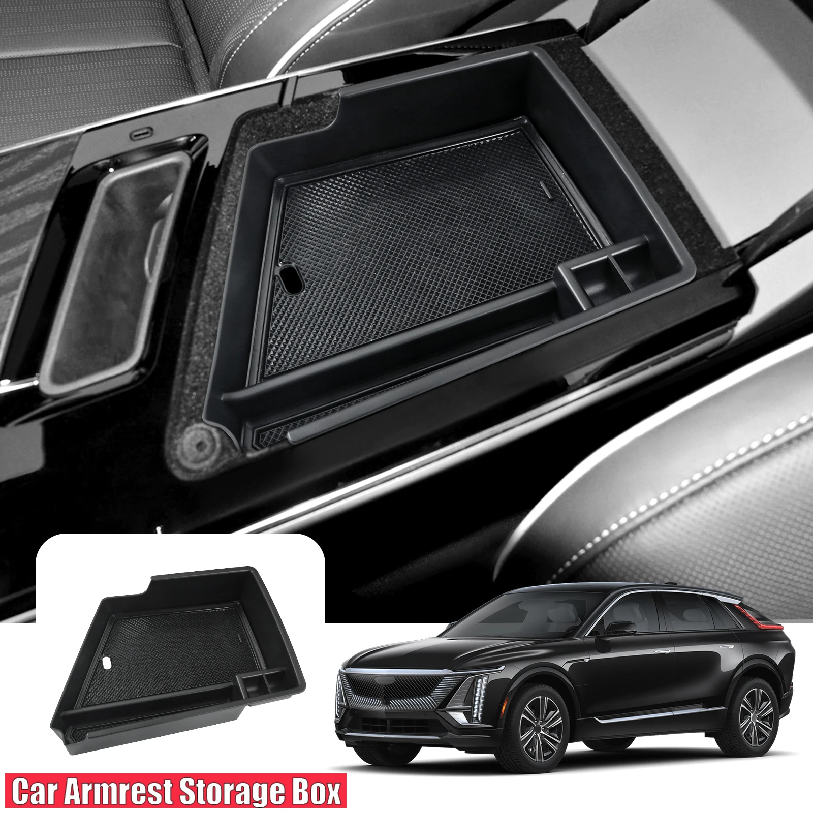 Car Central Control Armrest Box for 2023 Cadillac Lyriq Luxury RWD ...