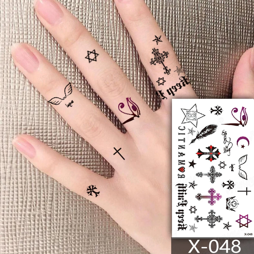 Ring Finger Cross Tattoos