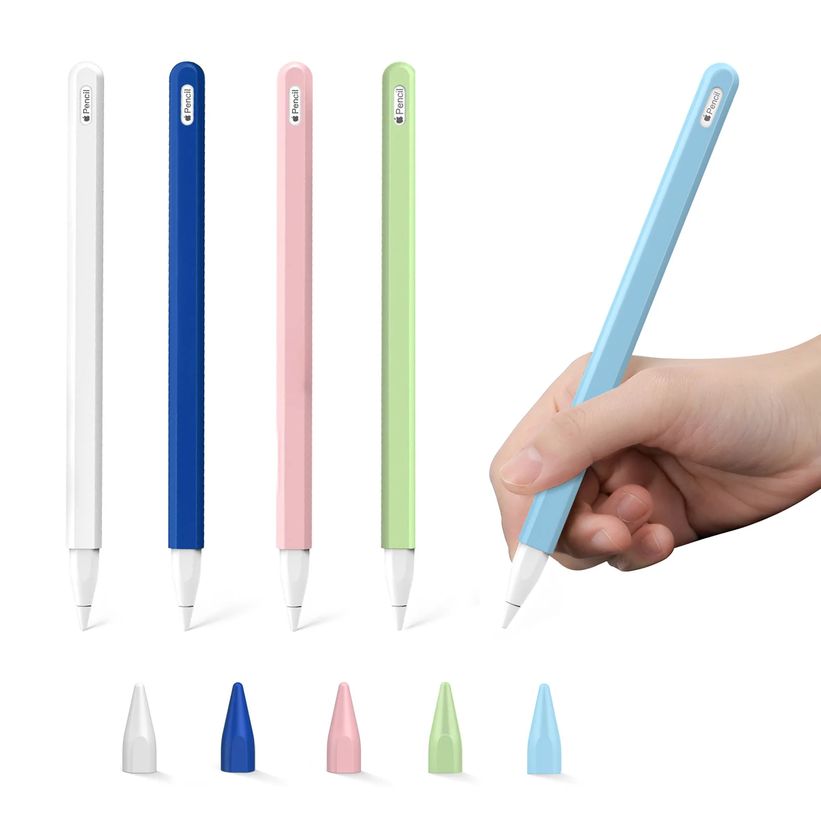 Case-For-Apple-Pencil-2nd-Generation-Soft-Silicone-Cover-Protector ...