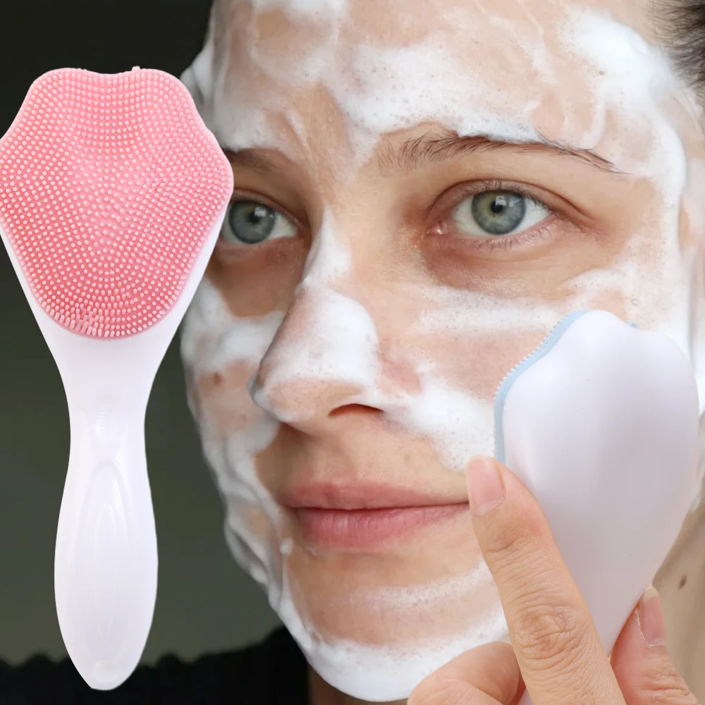 Silicone-Cleaning-Facial-Washing-Brush-Face-Cleanser-Blackhead-Removing ...