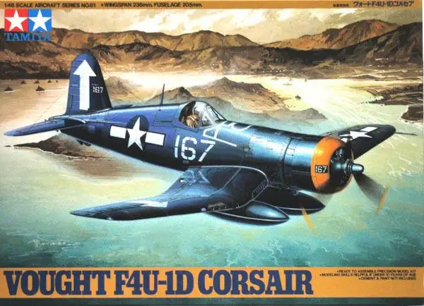 Tamiya-61061-1-48-Scale-Aircraft-Model-Kit-U-S-Navy-Vought-F4U-1D ...