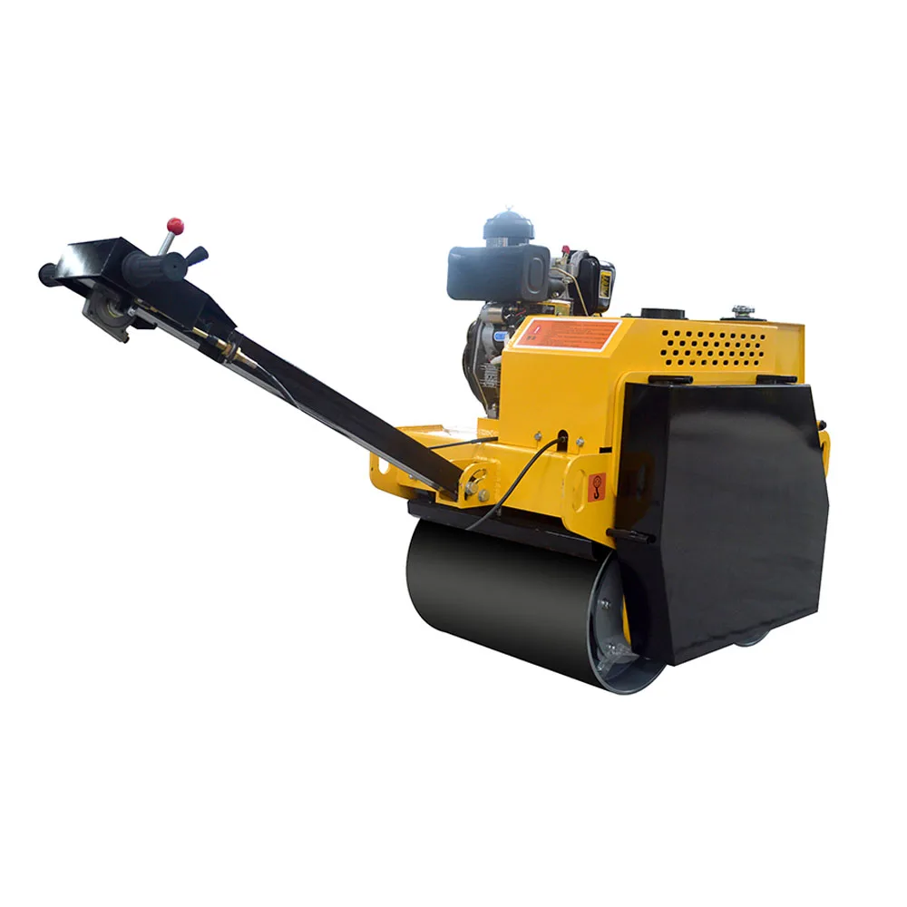 Small Roller Compactor Double Drum Walk Behind Vibratory Road Roller ...