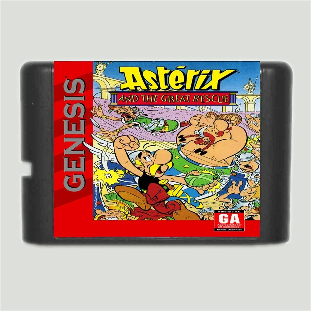 Asterix-And-The-Great-Rescue-Region-Free-16Bit-MD-Game-Card-For-Sega ...