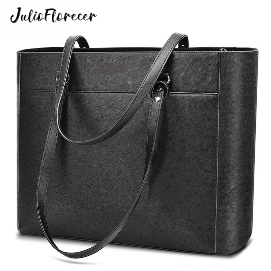 Business-Bag-For-Women-Office-15-6-Inch-Waterproof-Leather-Briefcase ...