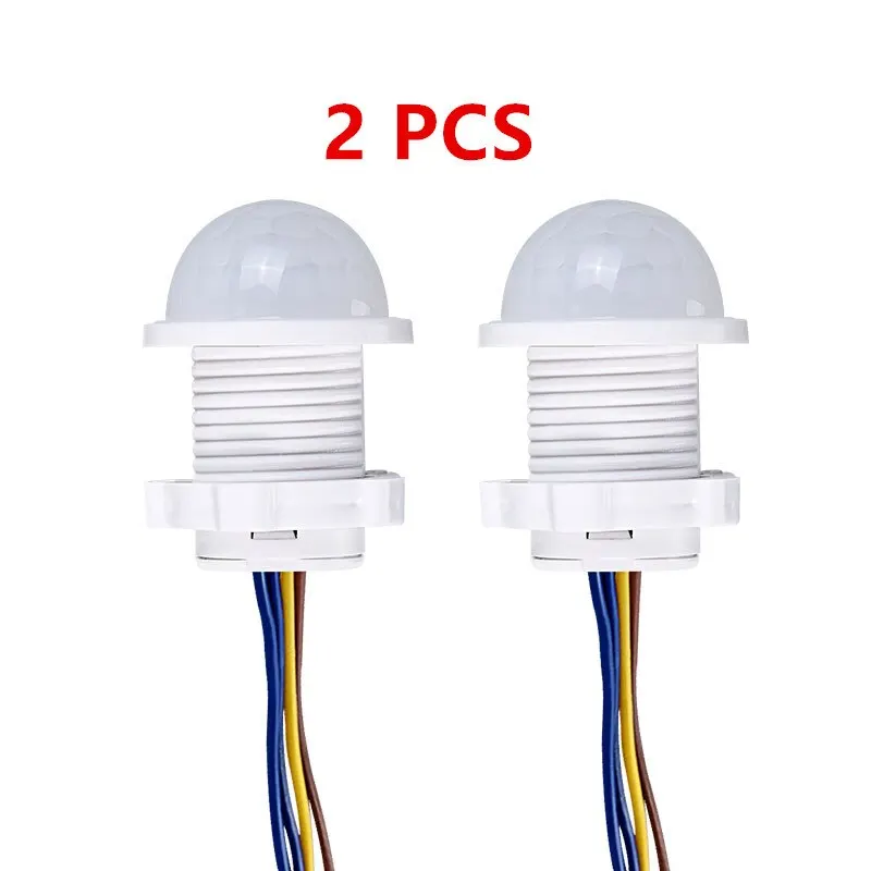2PCS-Infrared-Body-Sensor-Switch-PIR-Sensor-Detector-Switch-110V-220V ...