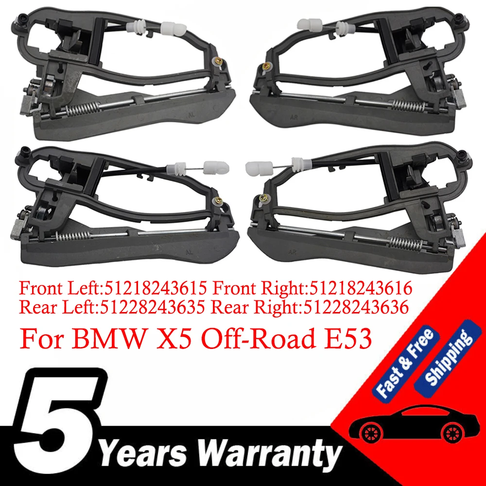 Door-Handle-Carrier-Inner-Outside-For-BMW-X5-Off-Road-E53-Front-Rear ...
