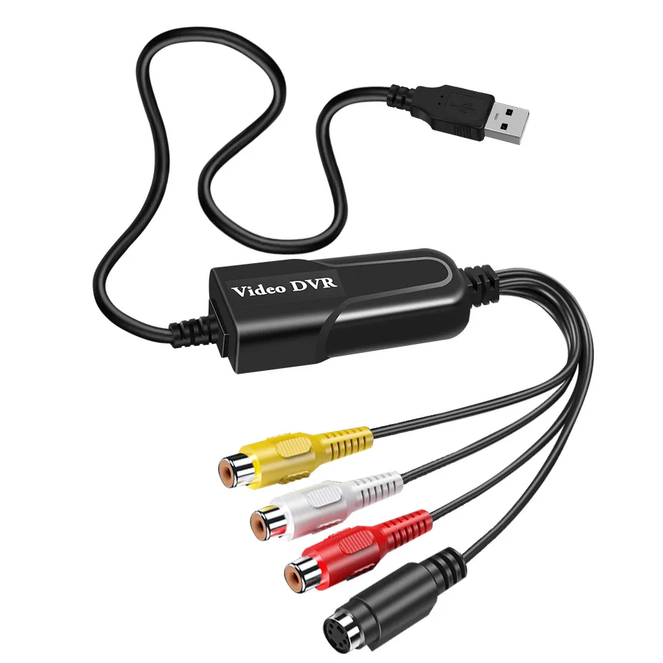 USB 2.0 Easy Cap Video TV DVD VHS DVR Capture Card Easier Cap USB Video ...