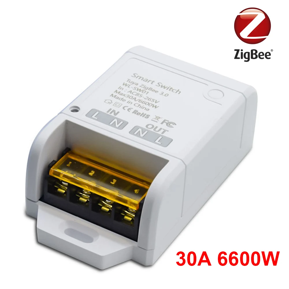 30A-Tuya-Smart-Switch-Wifi-Zigbee-Relay-Module-85-250V-220V-20A ...