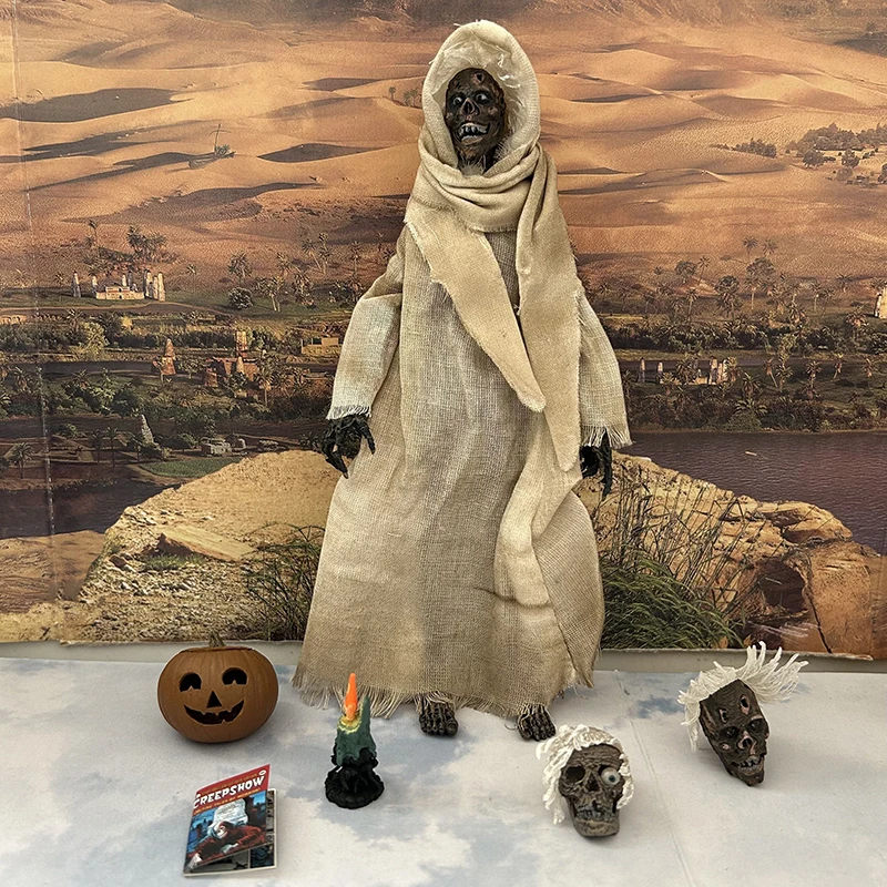 NECA 60797 Creepshow Figure The Creep Mummy Pumpkin Horror Doll 40th ...