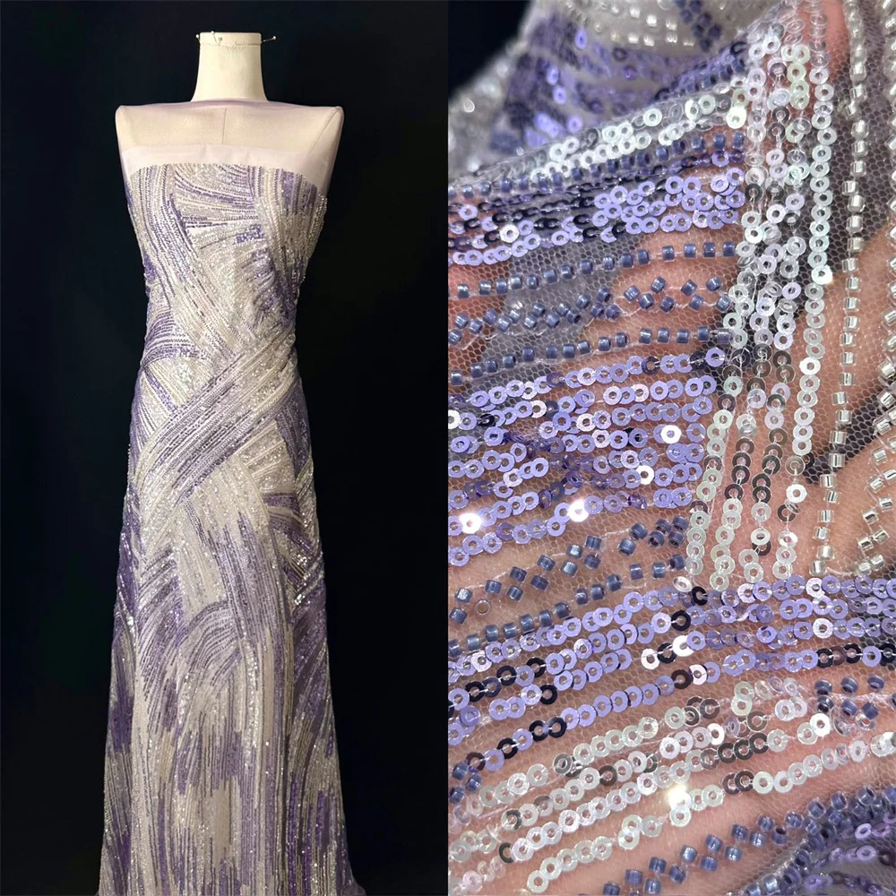 Hot-Sale-Fashion-Design-Handmade-Beaded-Net-Lace-with-Sequin-For ...