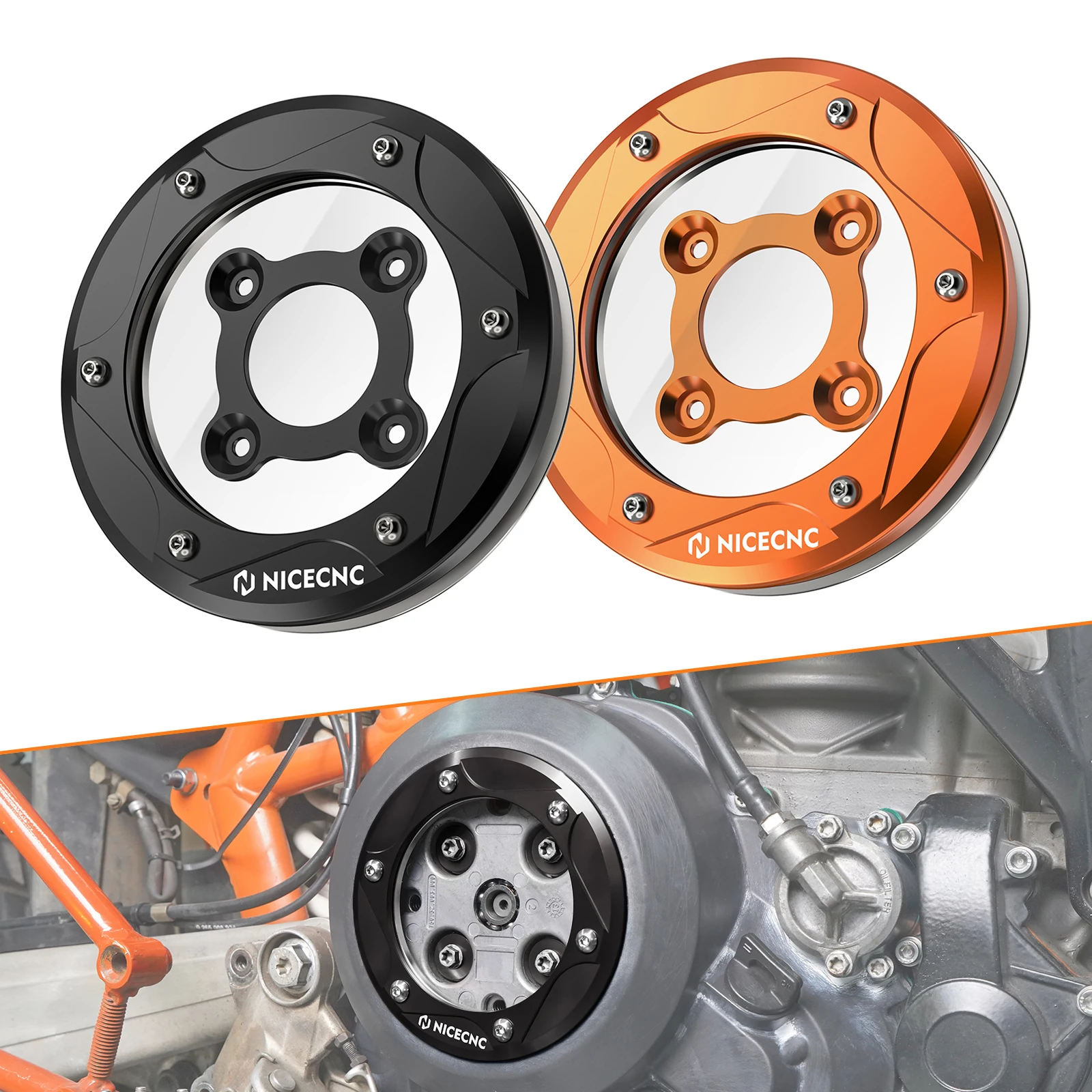 For-KTM-690-Duke-R-690-SMCR-690-Enduro-R-Transparent-Clutch-Cover-for ...