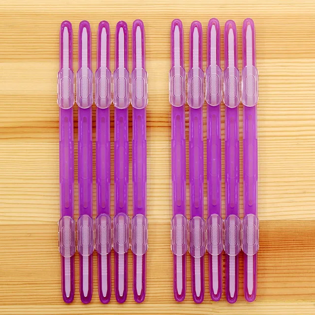 10pc 2 Hole Binding Clips Strip Binder Plastic Loose-leaf Clip Color A4 ...
