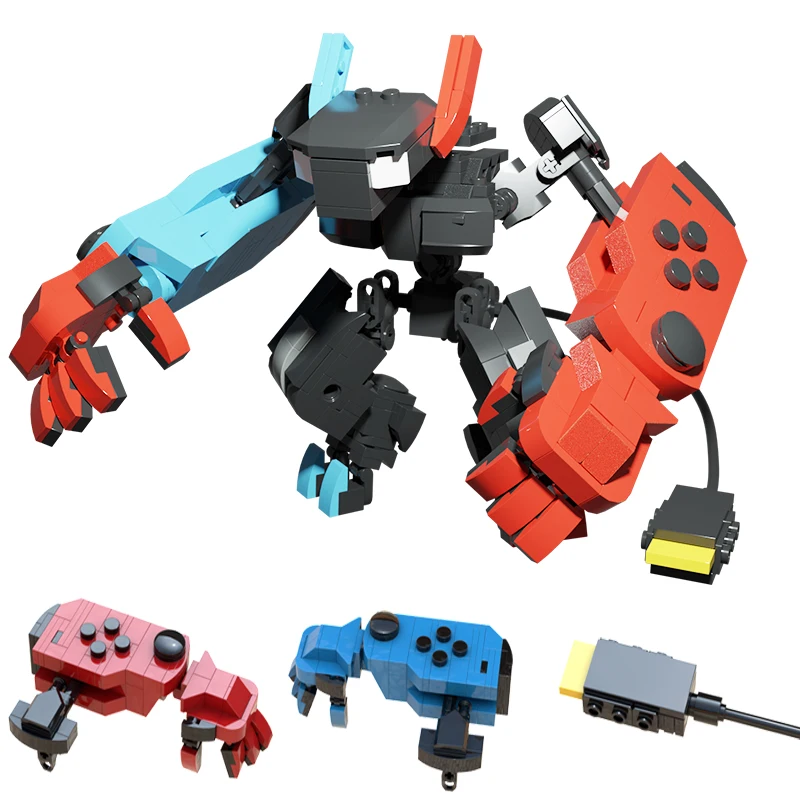 MOC-Switch-Game-Console-Player-Blocos-de-Constru-o-Rob-Humanoide-Mecha ...