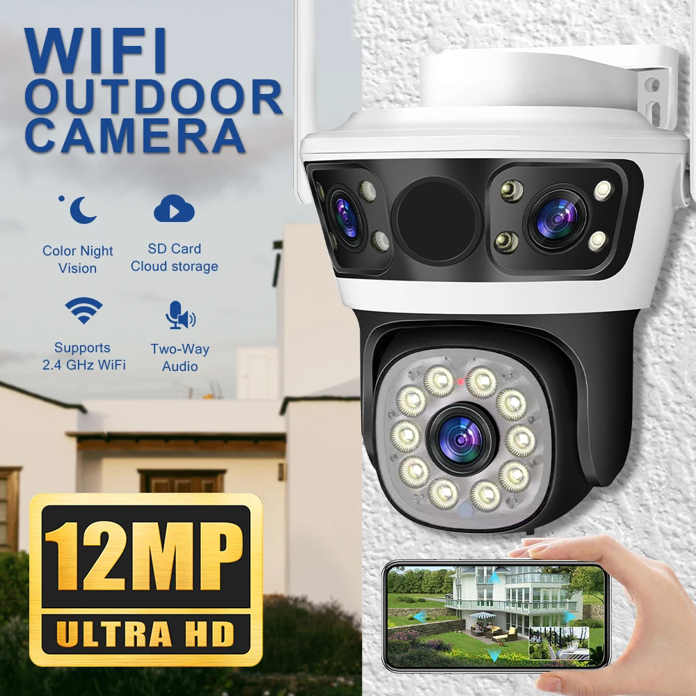 6K-12MP-PTZ-WiFi-IP-Camera-Triple-Lens-Triple-Screen-Security-Mobile ...
