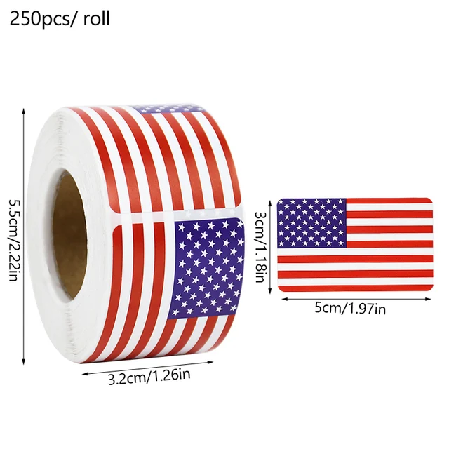 American Flag Stickers Roll Decals & Magnets AmericanLegionFlags.com