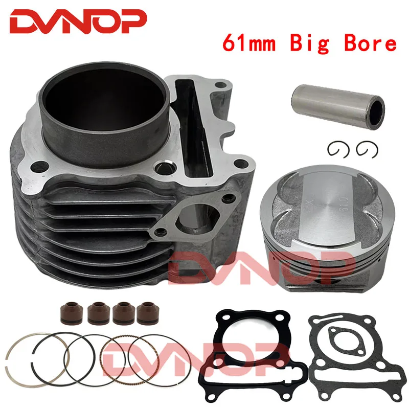 Scooter 61mm Big Bore Cylinder Kit for Yamaha Bws125 Zuma125 Cygnus125 ...