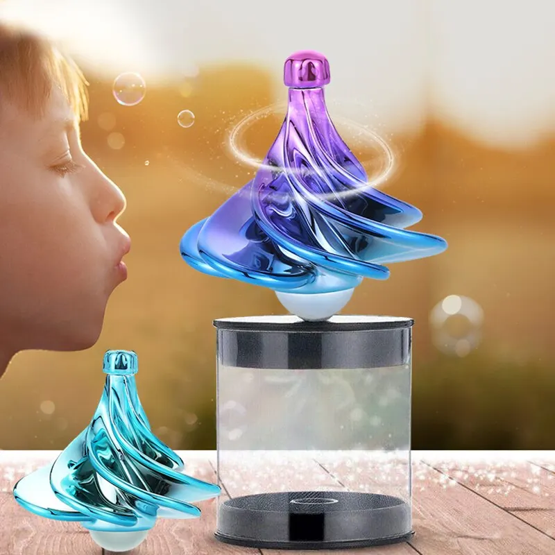 Creative-Pneumatic-Gyro-Toy-Fingertip-Gyro-Aerodynamic-Blowing-Rotator ...