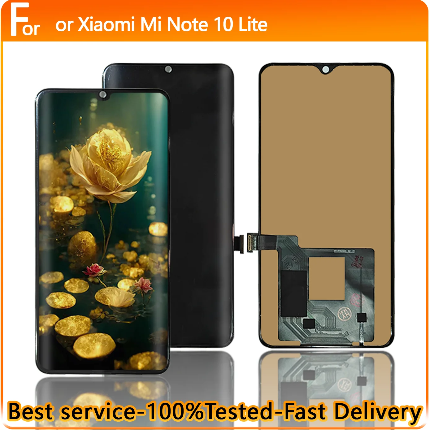 TFT Screen For Xiaomi Mi Note 10 Lite LCD Display Touch Screen No Frame ...