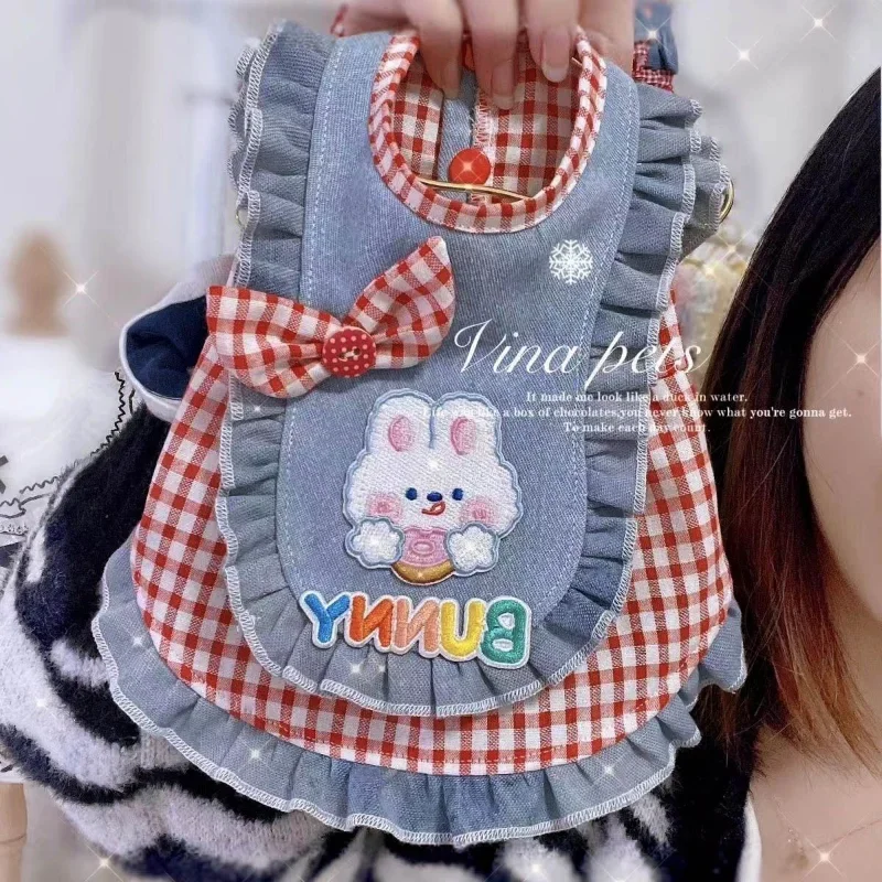 Rabbit-Cowboy-Dress-Dog-Pet-Clothing-Sweet-for-Dogs-Clothes-Cat-Small ...