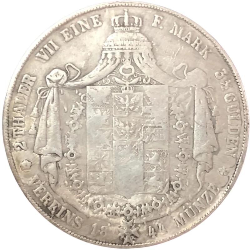 1844-German-states-2-Thaler-3-1-2-Gulden-Friedrich-Wilhelm-IV-Silver ...