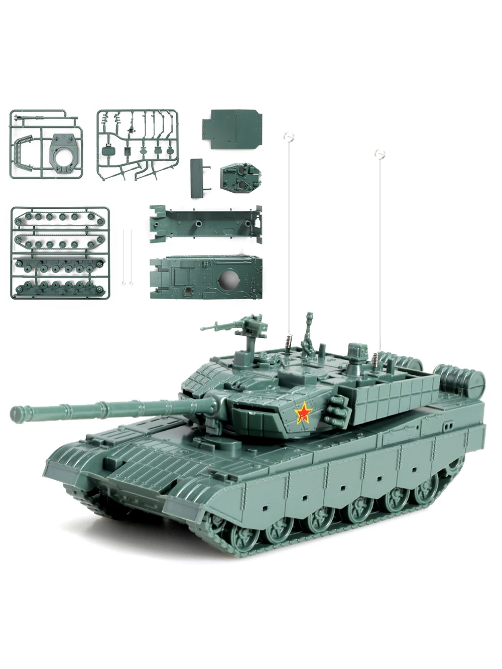 ViiKONDO-Military-Vehicle-Army-Men-Tank-Toy-Easy-Model-Kit-1-72-Scale ...