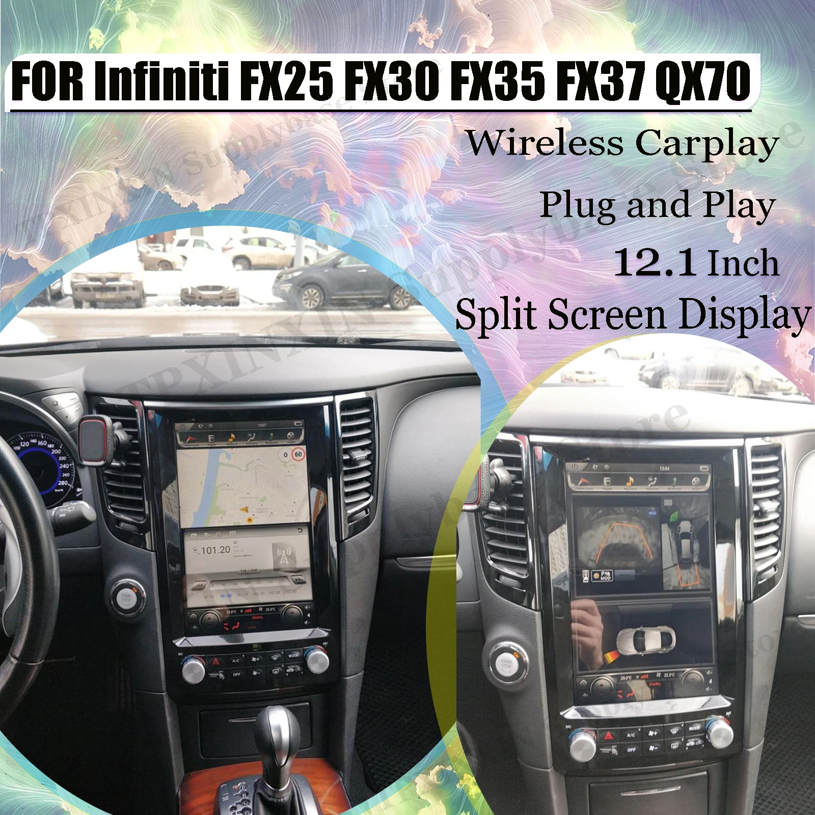Android 11 Autoradio Carplay For Infiniti FX25 FX30 FX35 FX37 QX70 2009 ...